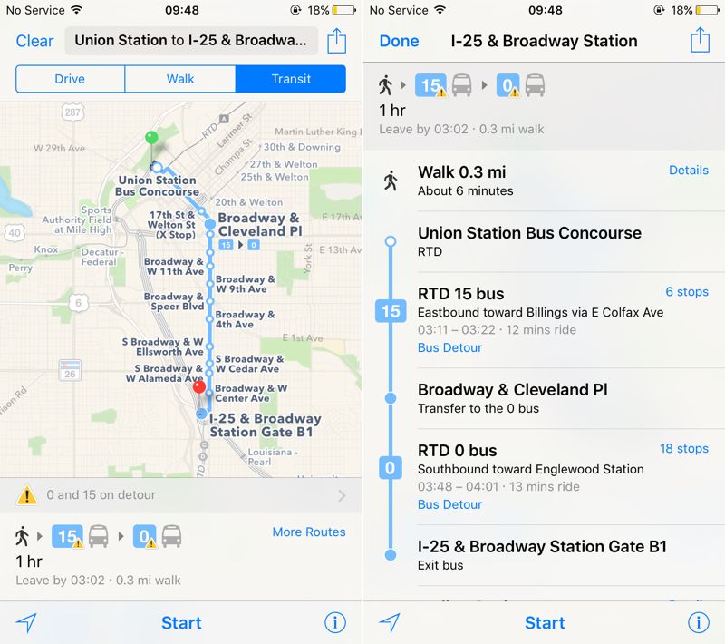 Apple Maps Introduces Transit Data for Denver, Colorado - MacRumors