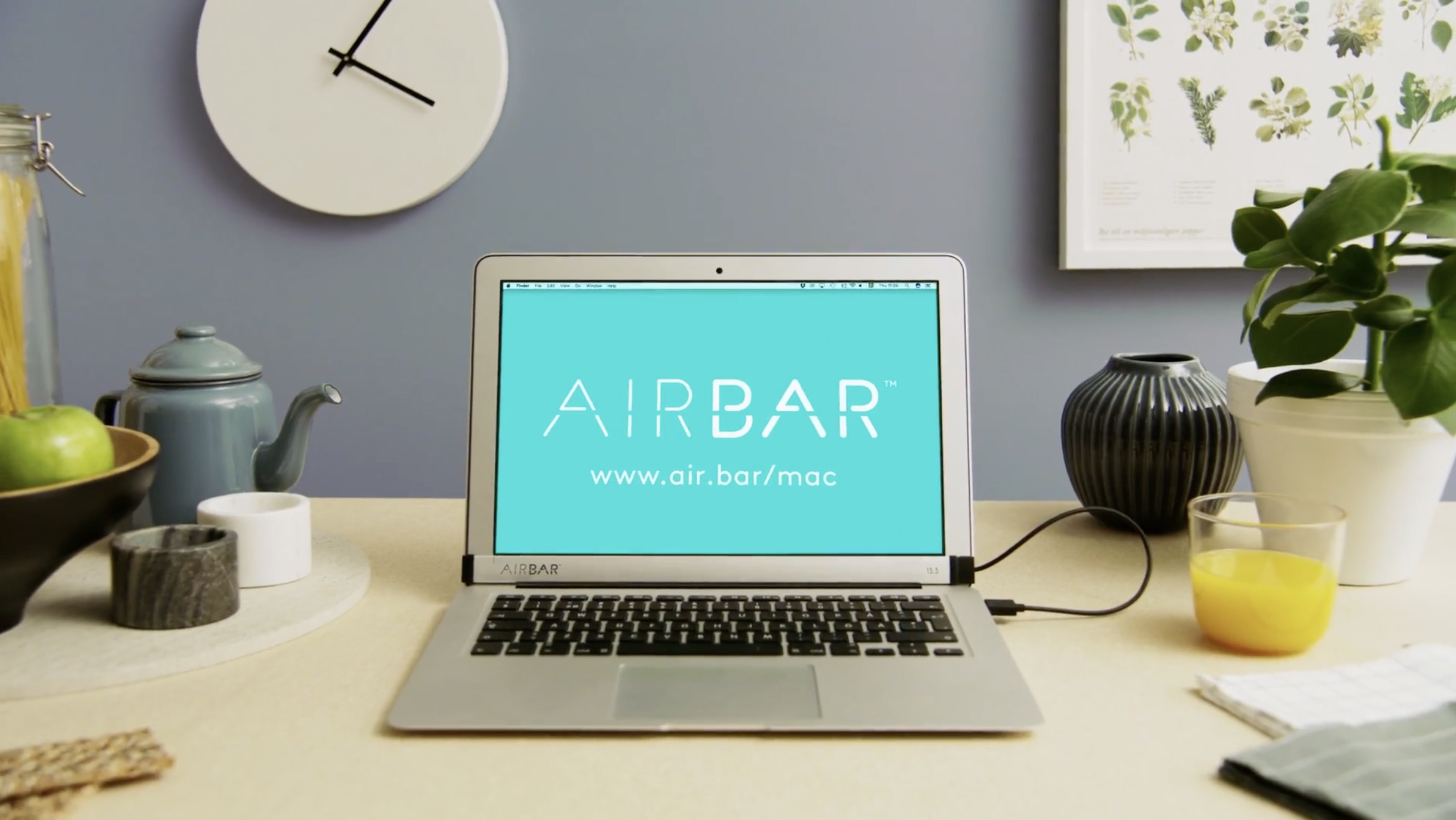 CES 2017: 'AirBar' Gives MacBook Air Touchscreen Gestures Through Light ...