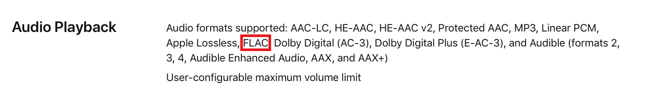 Apple Lists FLAC Audio Playback Support for 4K Apple TV, iPhone 7 ...