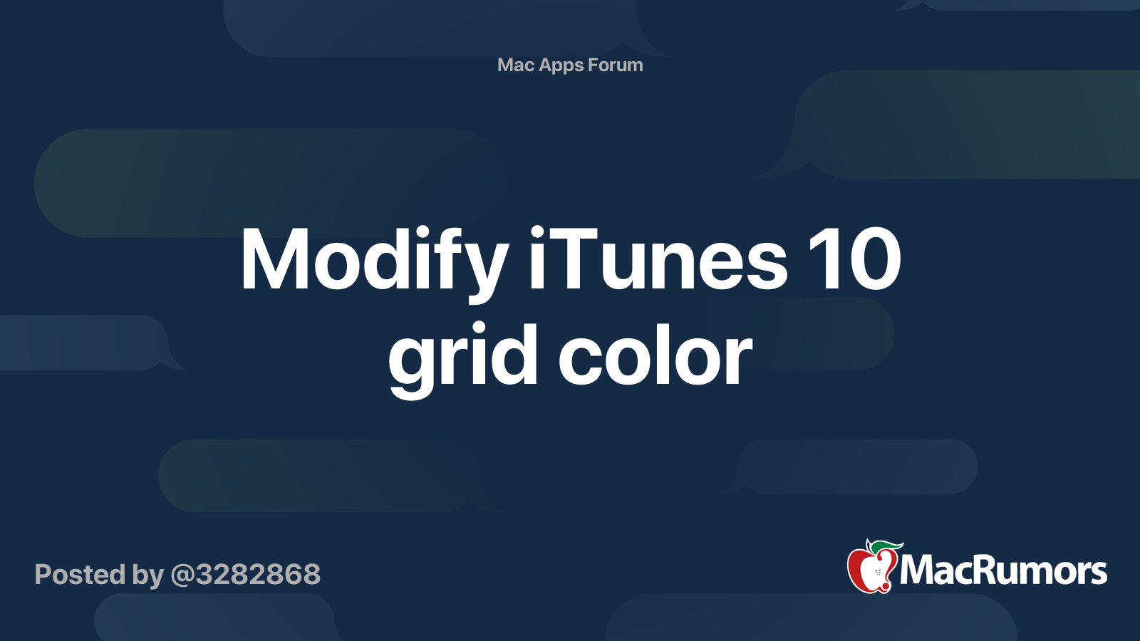 Modify iTunes 10 grid color | MacRumors Forums