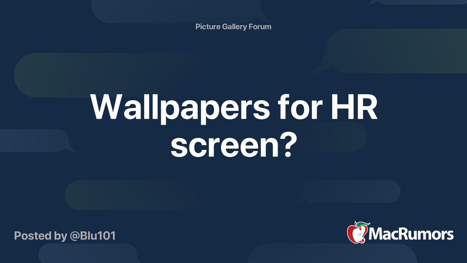 Wallpapers for HR screen? | MacRumors Forums