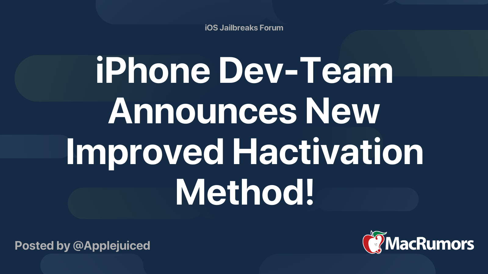 iPhone Dev-Team Announces New Improved Hactivation Method! | MacRumors ...