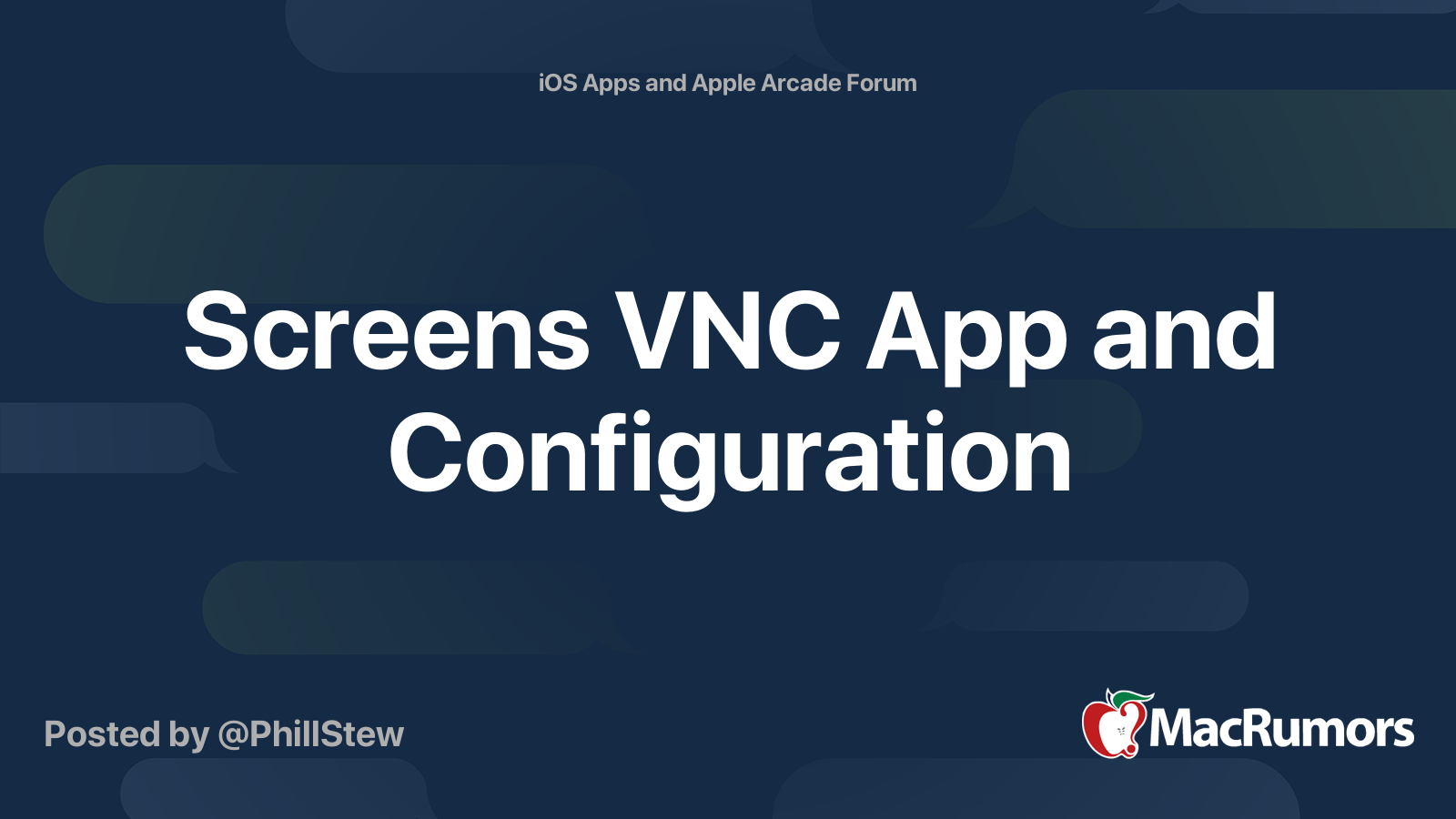 Screens VNC App and Configuration | MacRumors Forums