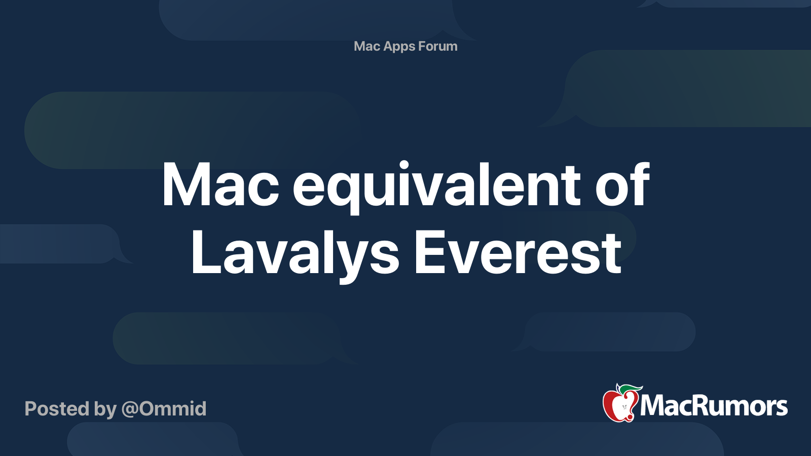 Mac equivalent of Lavalys Everest | MacRumors Forums