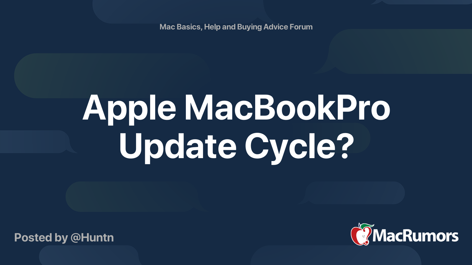 Apple MacBookPro Update Cycle? | MacRumors Forums