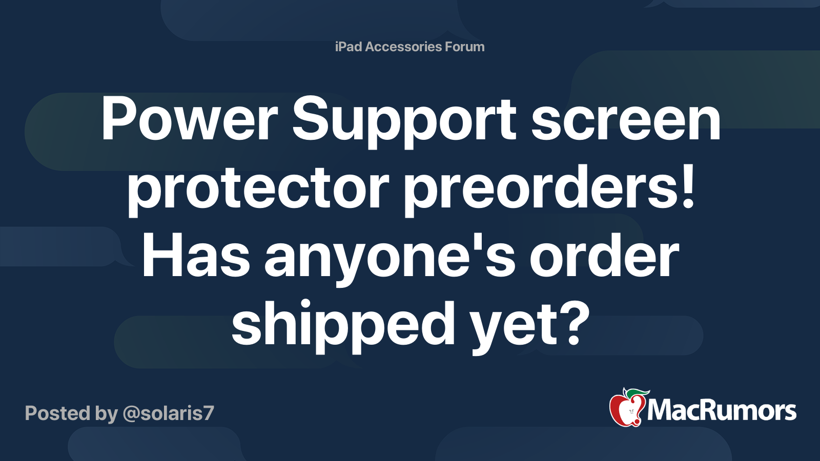 Power Support screen protector preorders! Has anyone's order shipped ...