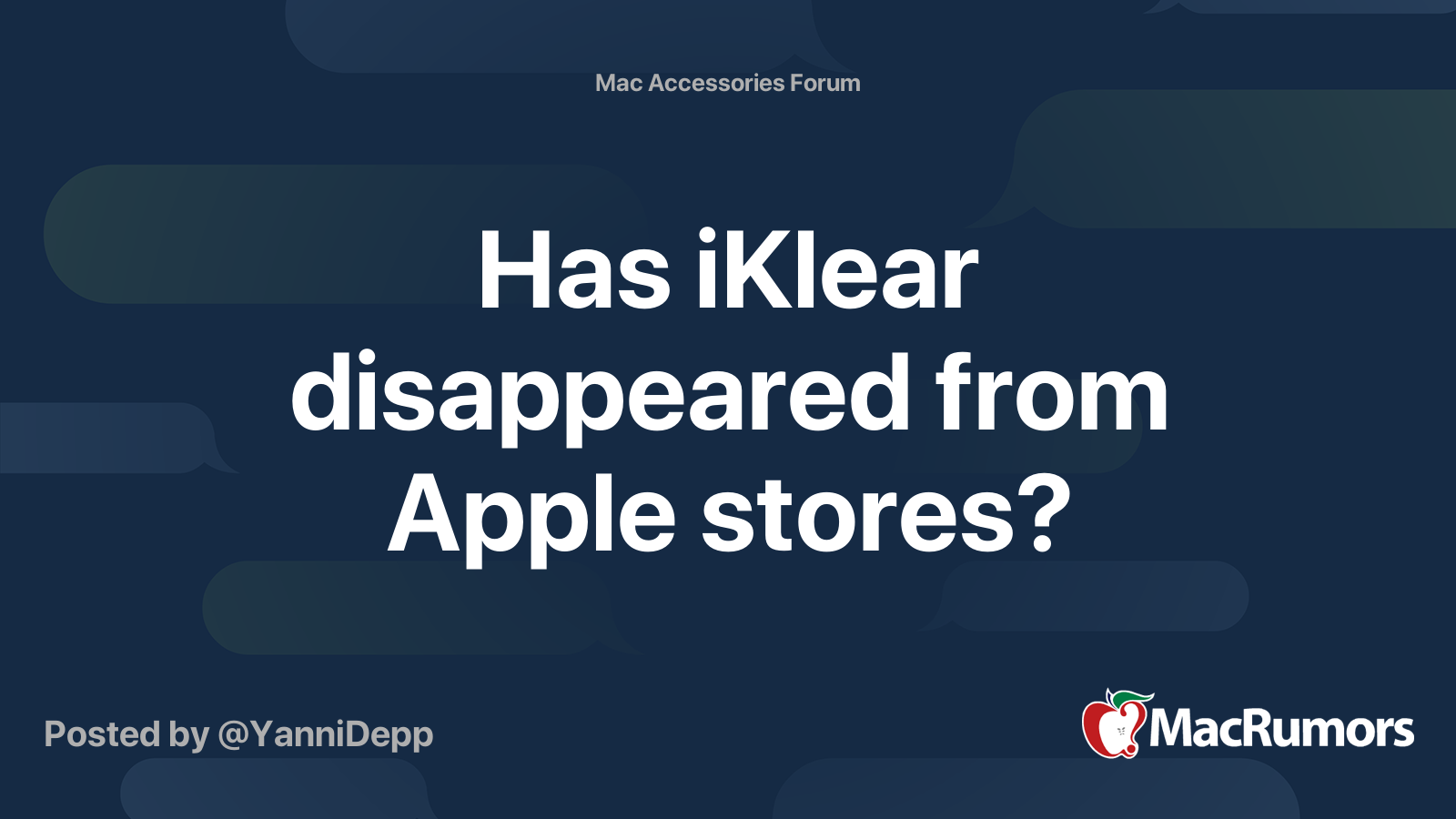 Has iKlear disappeared from Apple stores? | MacRumors Forums