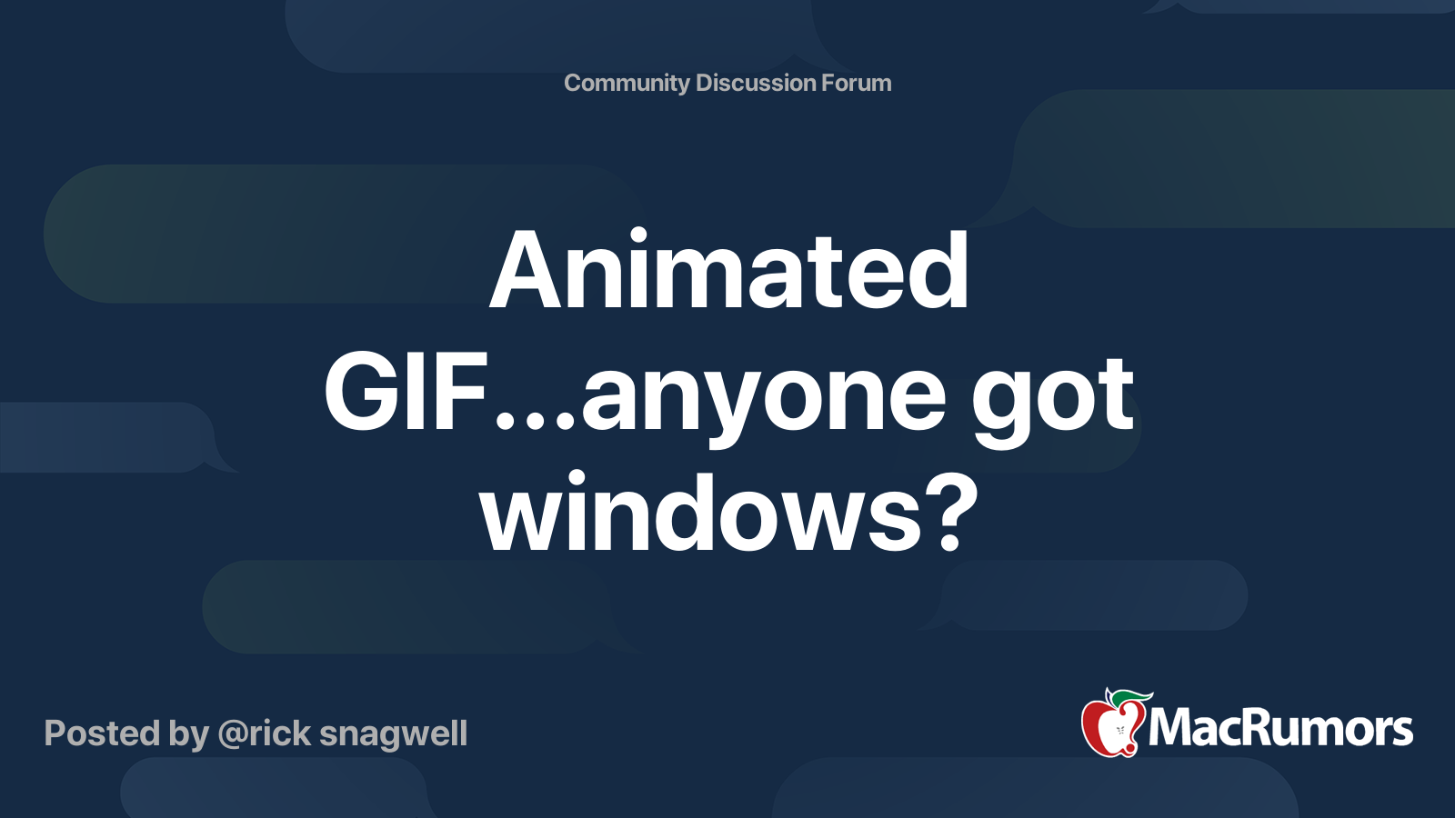 Animated GIF...anyone got windows? | MacRumors Forums