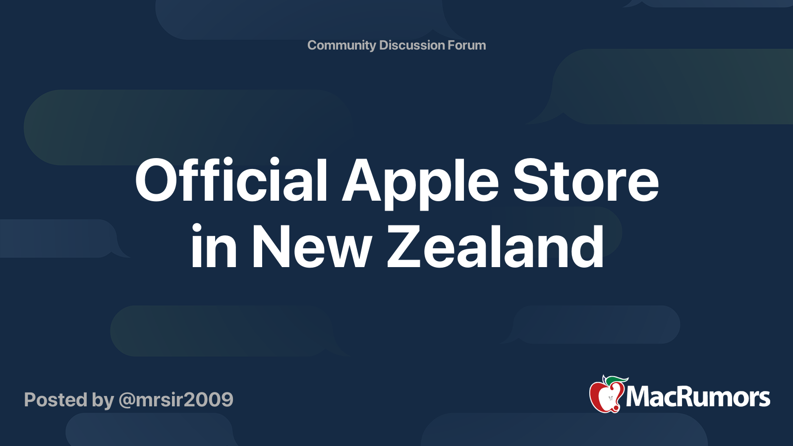 Official Apple Store in New Zealand | MacRumors Forums