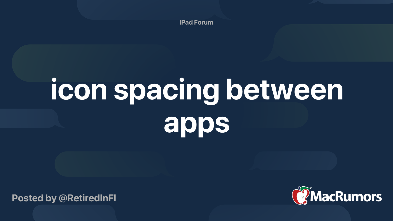 icon spacing between apps | MacRumors Forums