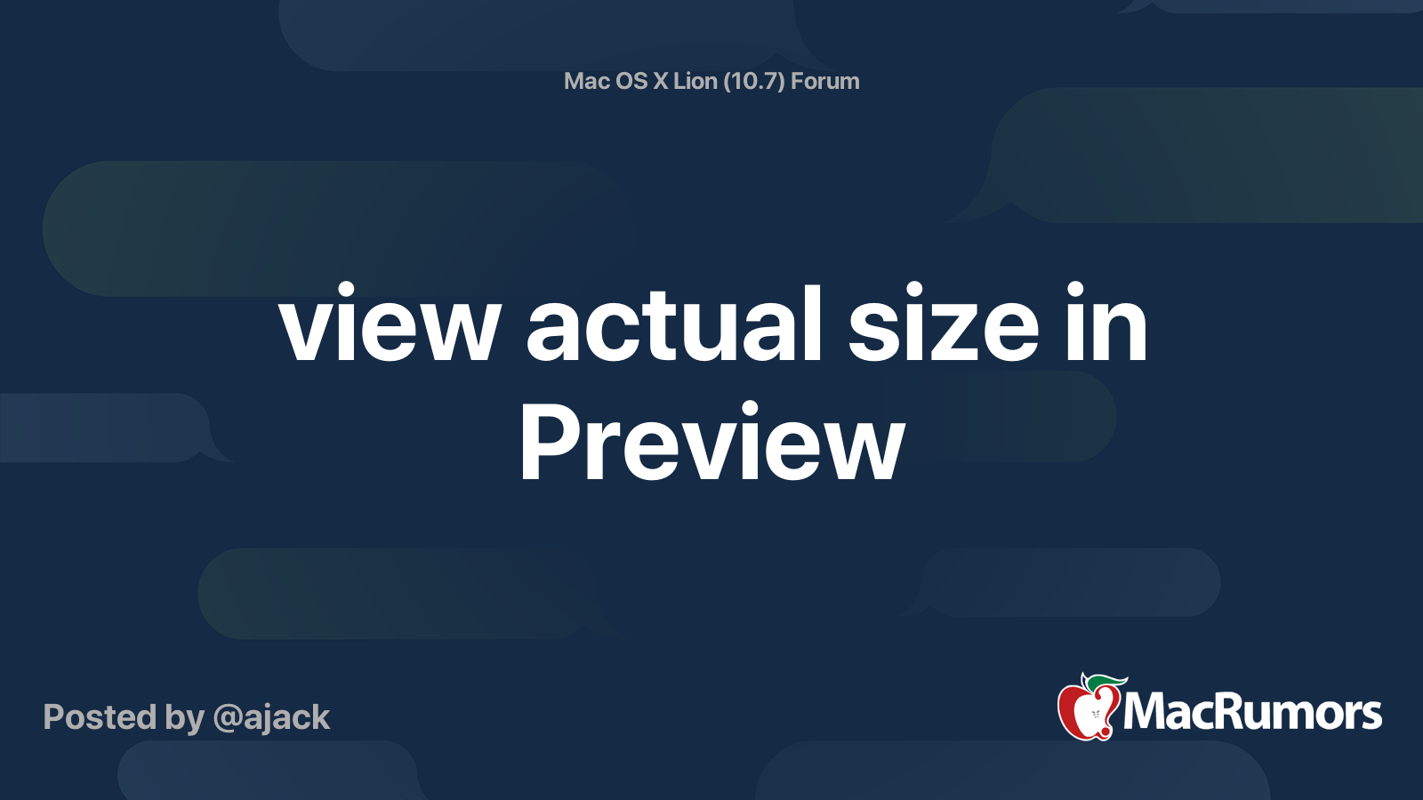 view actual size in Preview | MacRumors Forums
