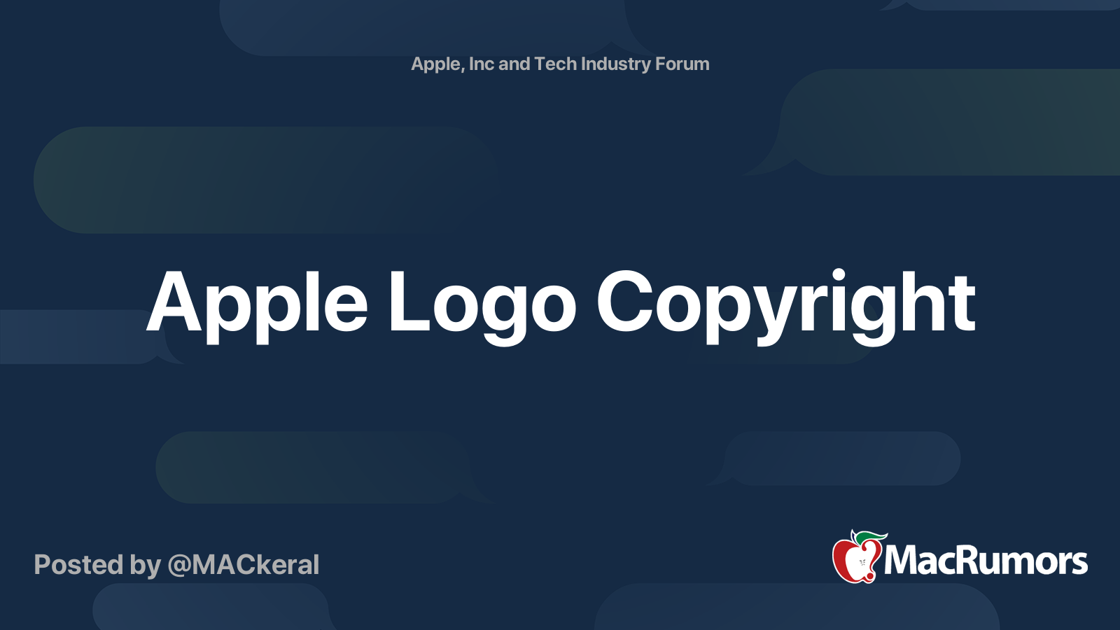 Apple Logo Copyright | MacRumors Forums