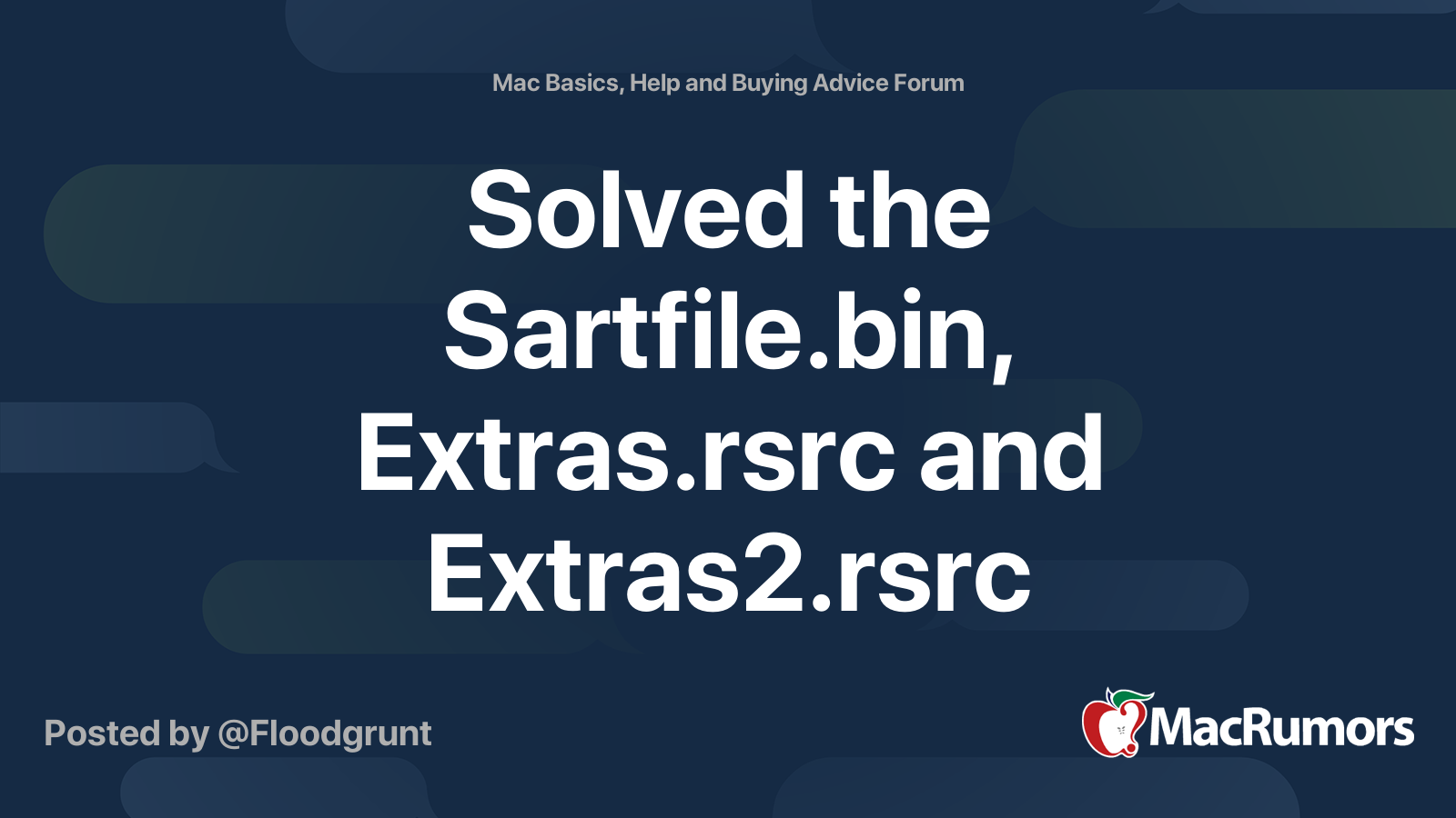 Solved the Sartfile.bin, Extras.rsrc and Extras2.rsrc problem, hit ...