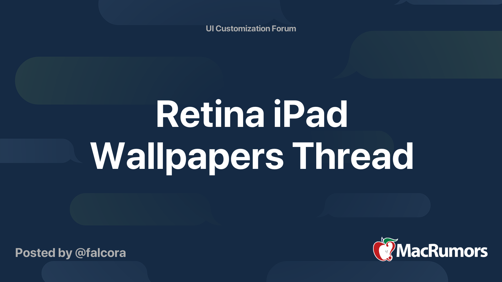 Retina iPad Wallpapers Thread | MacRumors Forums