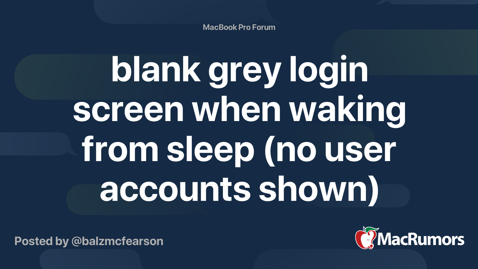 blank grey login screen when waking from sleep (no user accounts shown ...