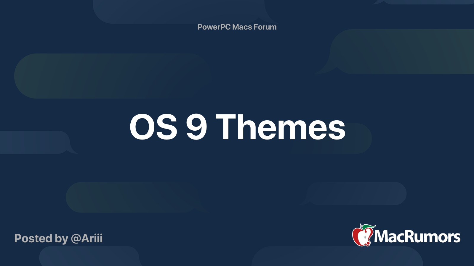 OS 9 Themes | MacRumors Forums