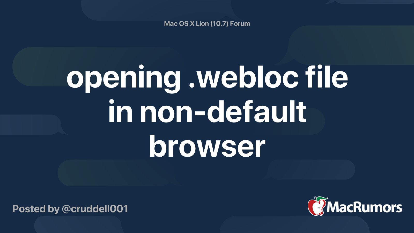 opening .webloc file in non-default browser | MacRumors Forums