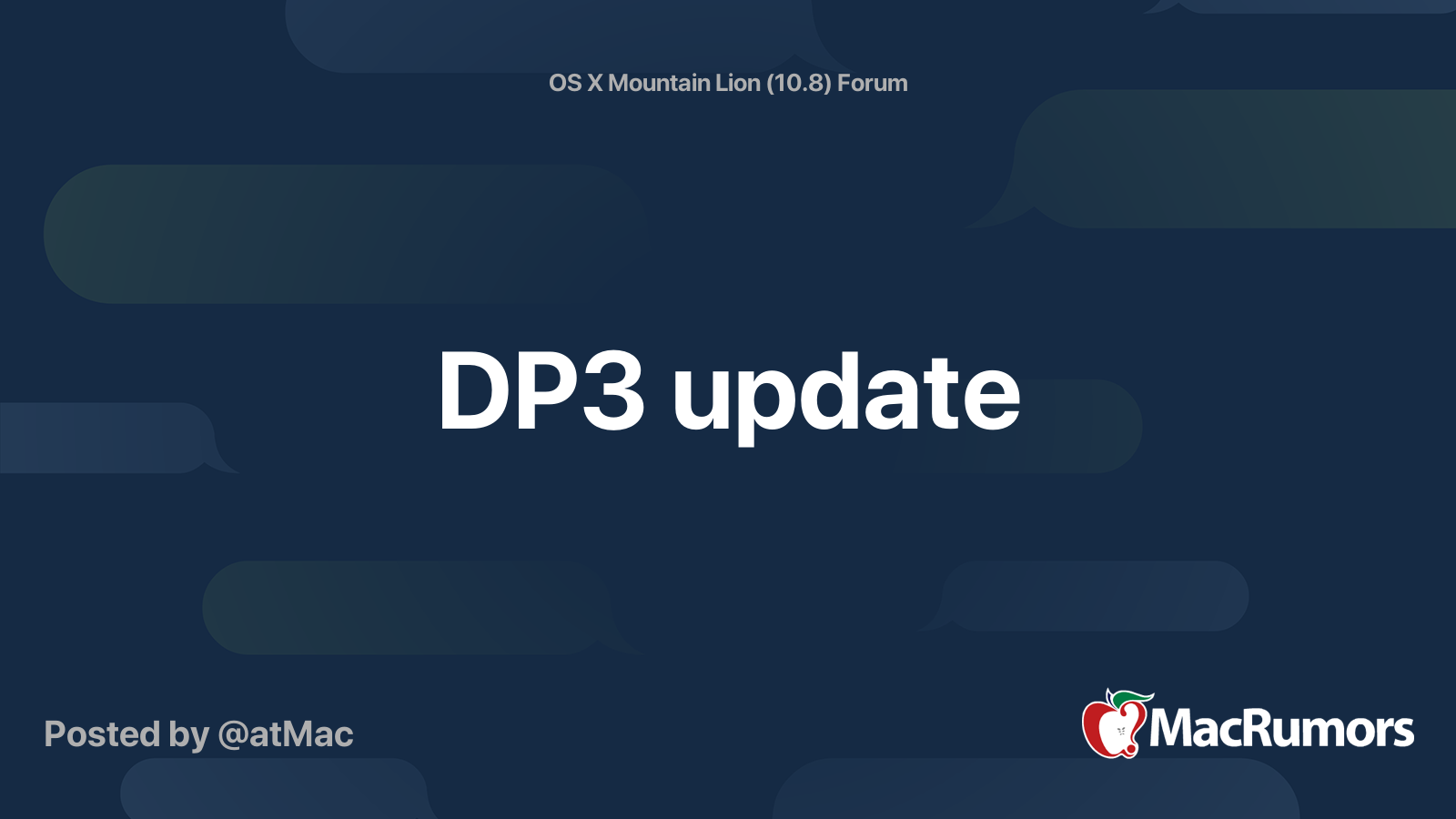 DP3 update | MacRumors Forums