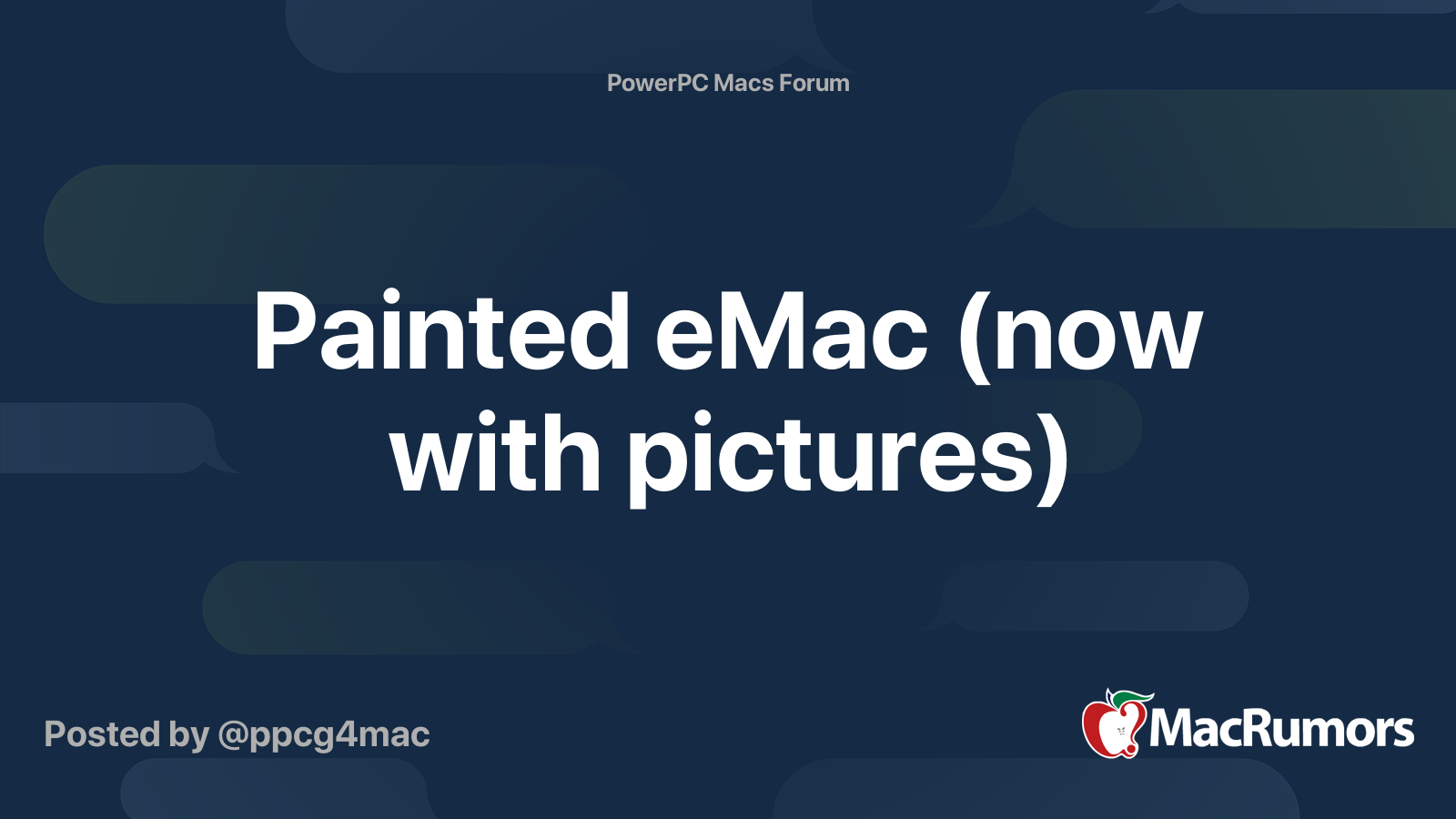 Painted eMac (now with pictures) | MacRumors Forums