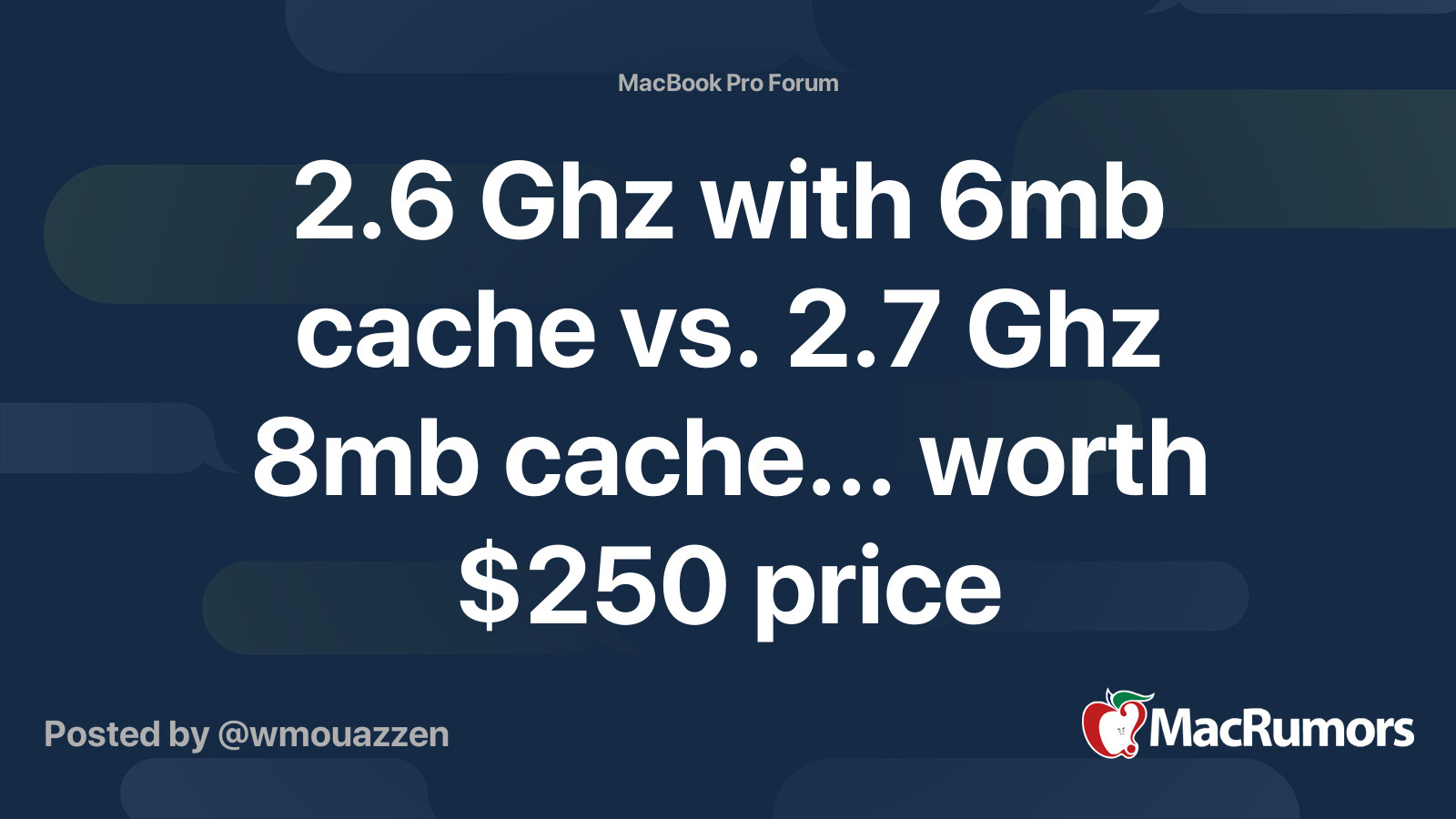 2.6 Ghz with 6mb cache vs. 2.7 Ghz 8mb cache... worth $250 price ...