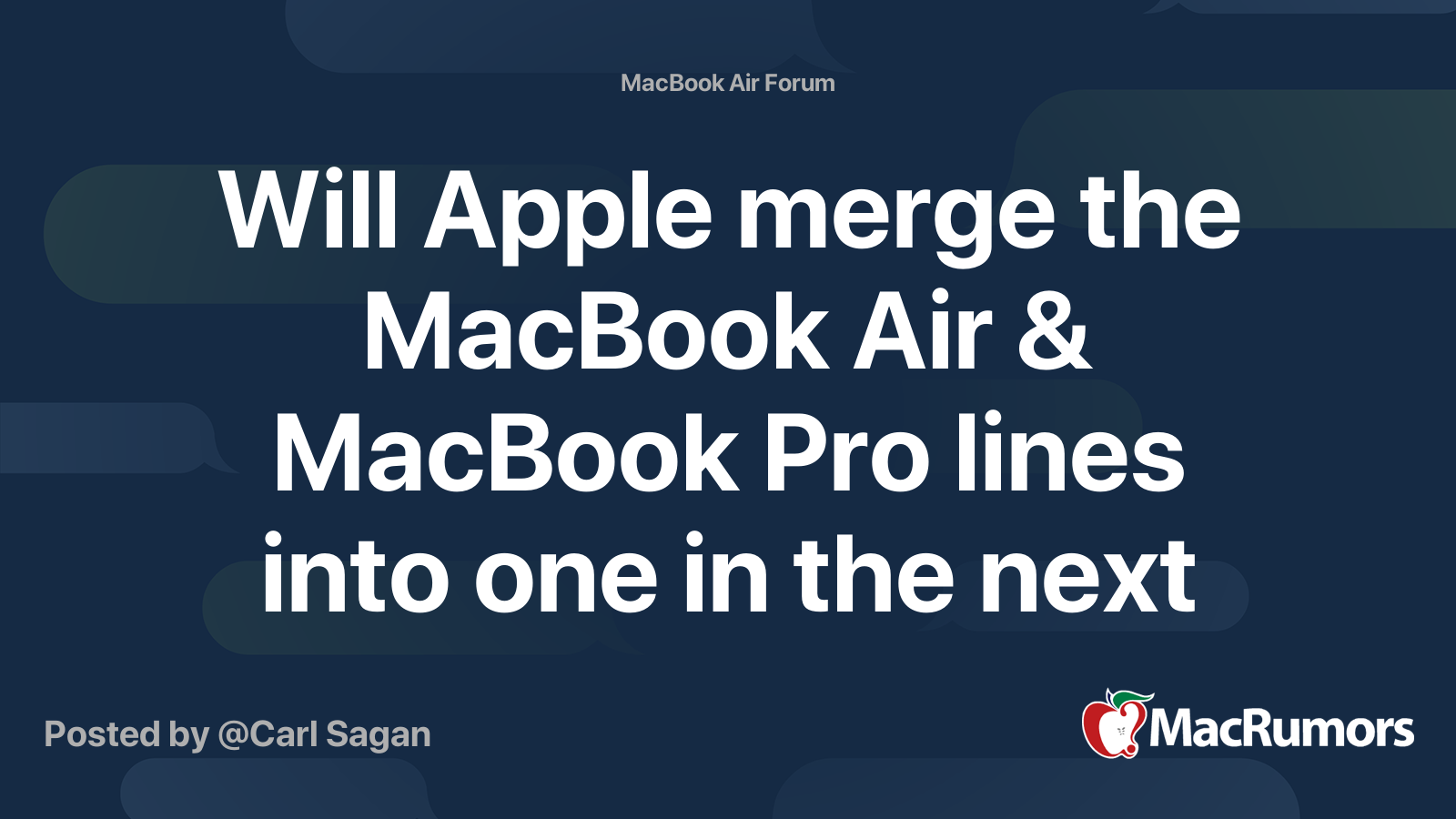 Will Apple merge the MacBook Air & MacBook Pro lines into one in the ...