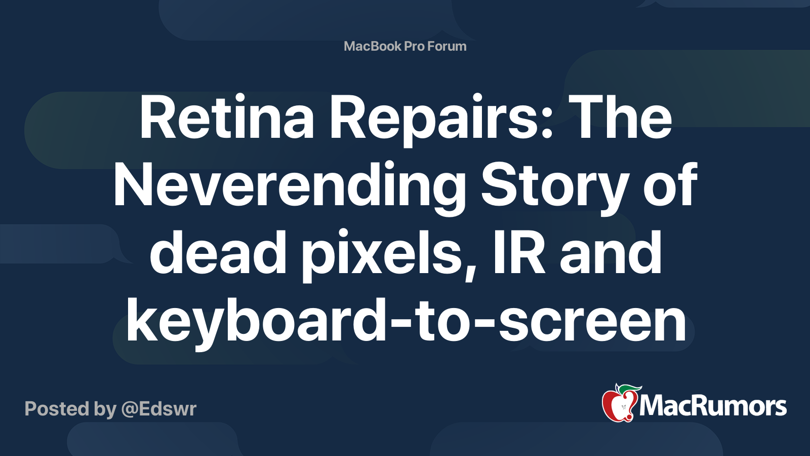 Retina Repairs: The Neverending Story of dead pixels, IR and keyboard-to-screen marks ...