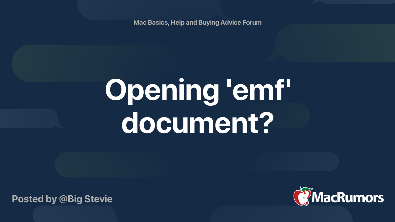 Opening 'emf' document? | MacRumors Forums