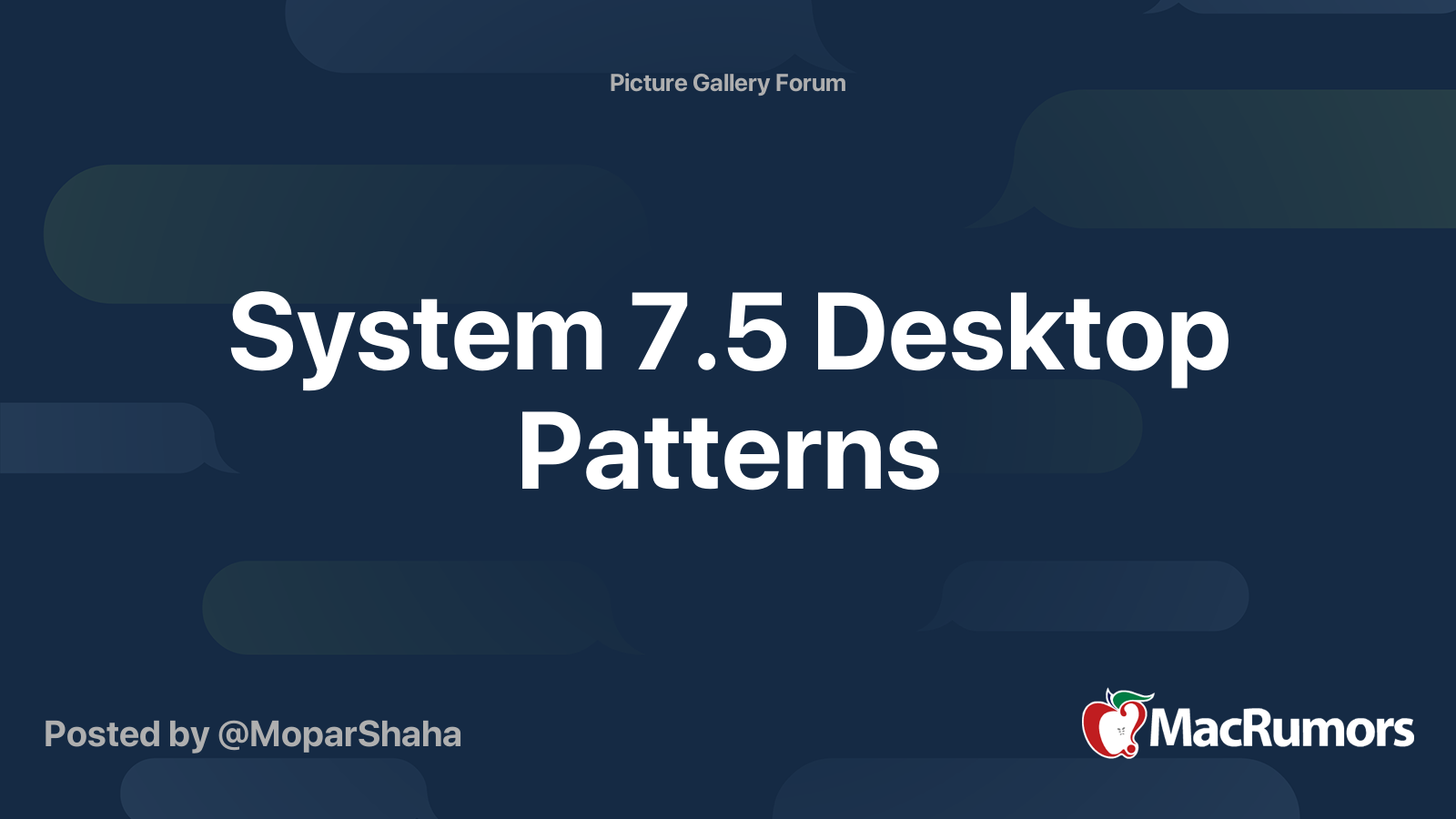 System 7.5 Desktop Patterns | MacRumors Forums