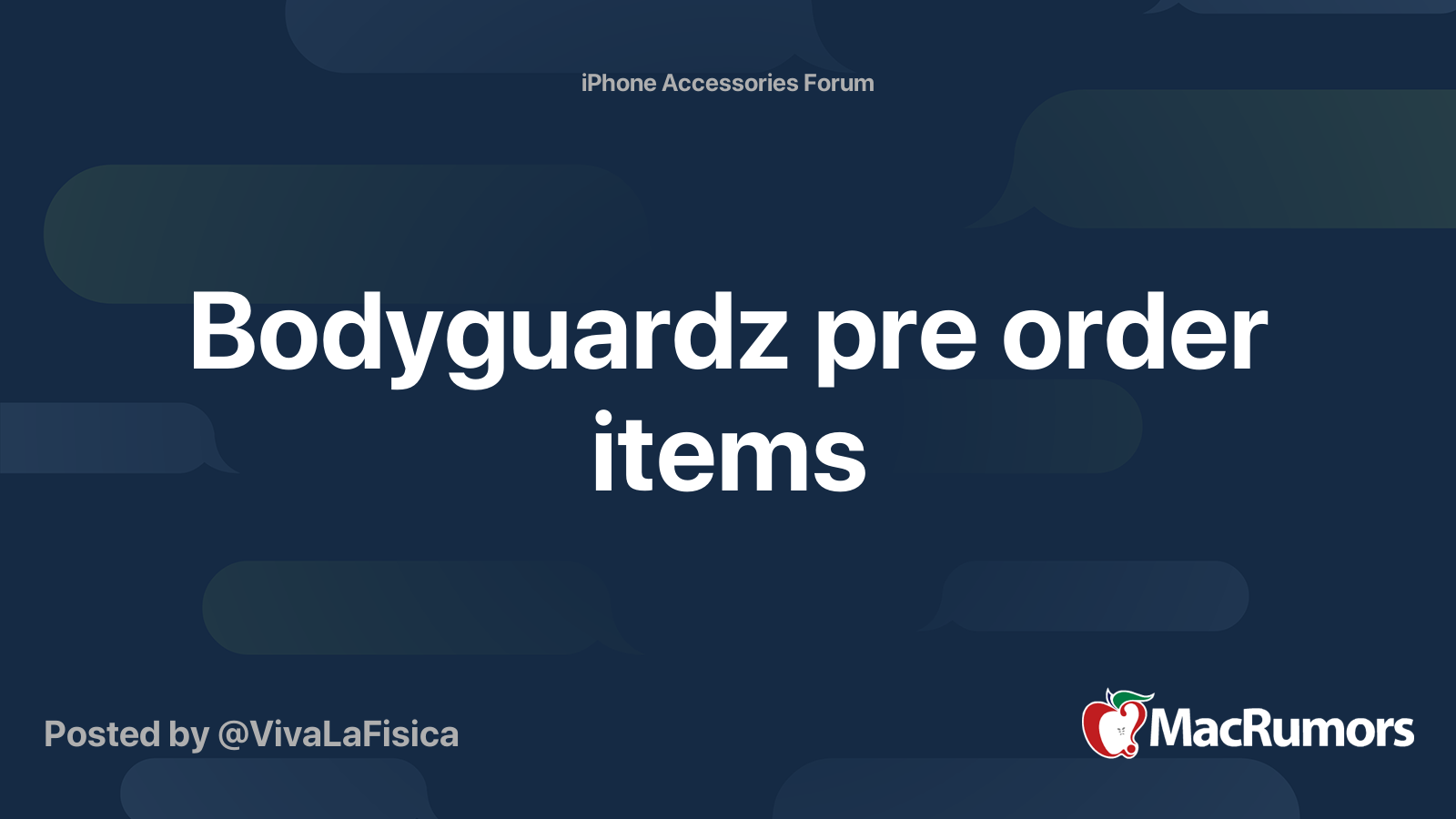 Bodyguardz pre order items | MacRumors Forums