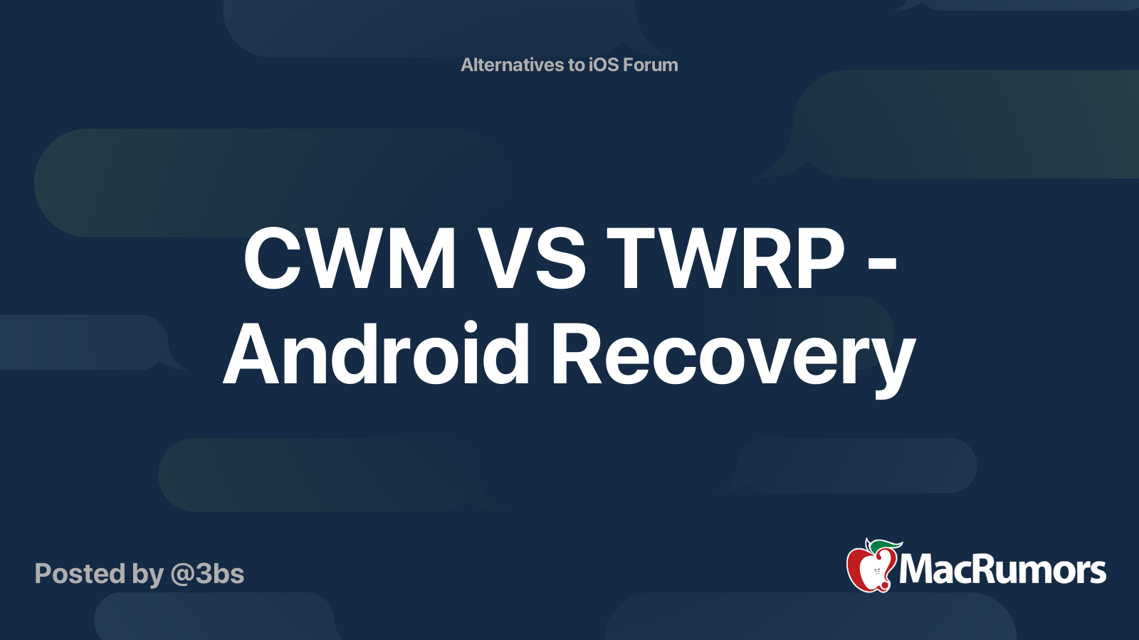 CWM VS TWRP - Android Recovery | MacRumors Forums