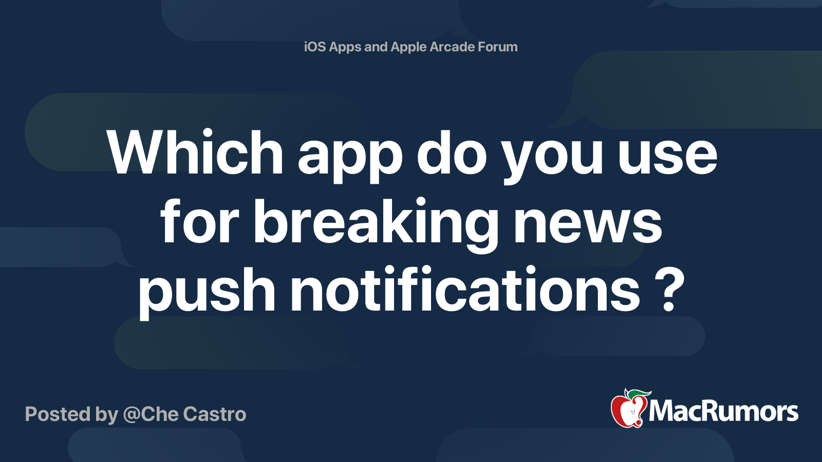 Which app do you use for breaking news push notifications ? | MacRumors ...