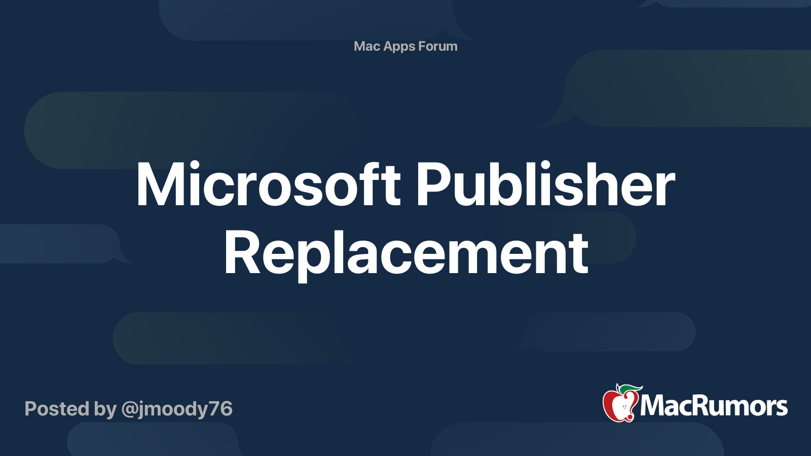 Microsoft Publisher Replacement | MacRumors Forums