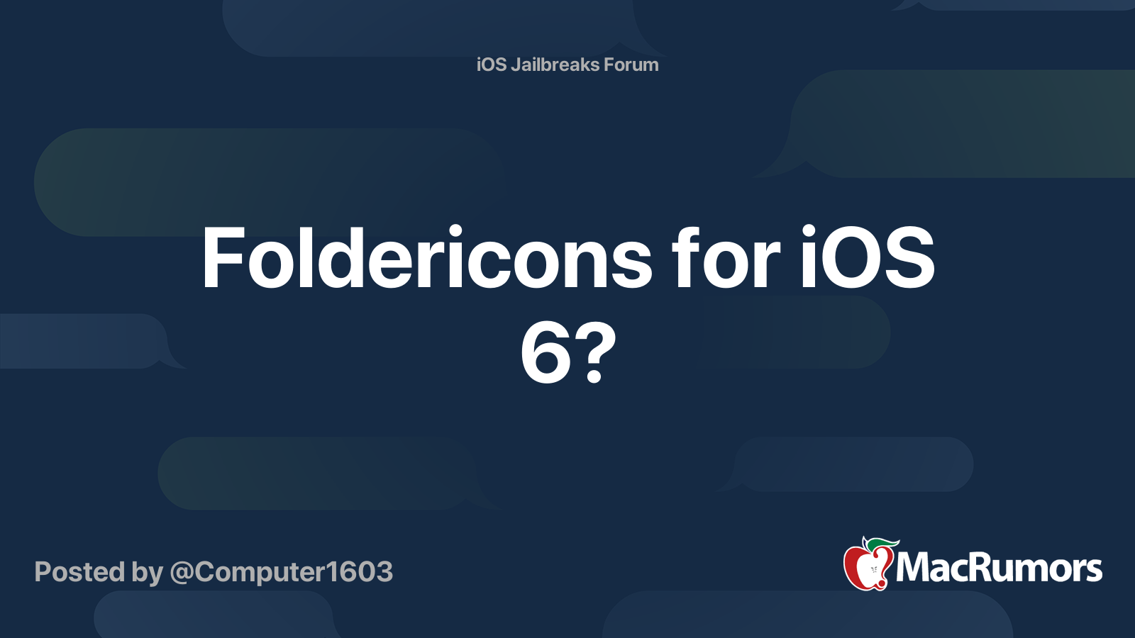 Foldericons for iOS 6? | MacRumors Forums