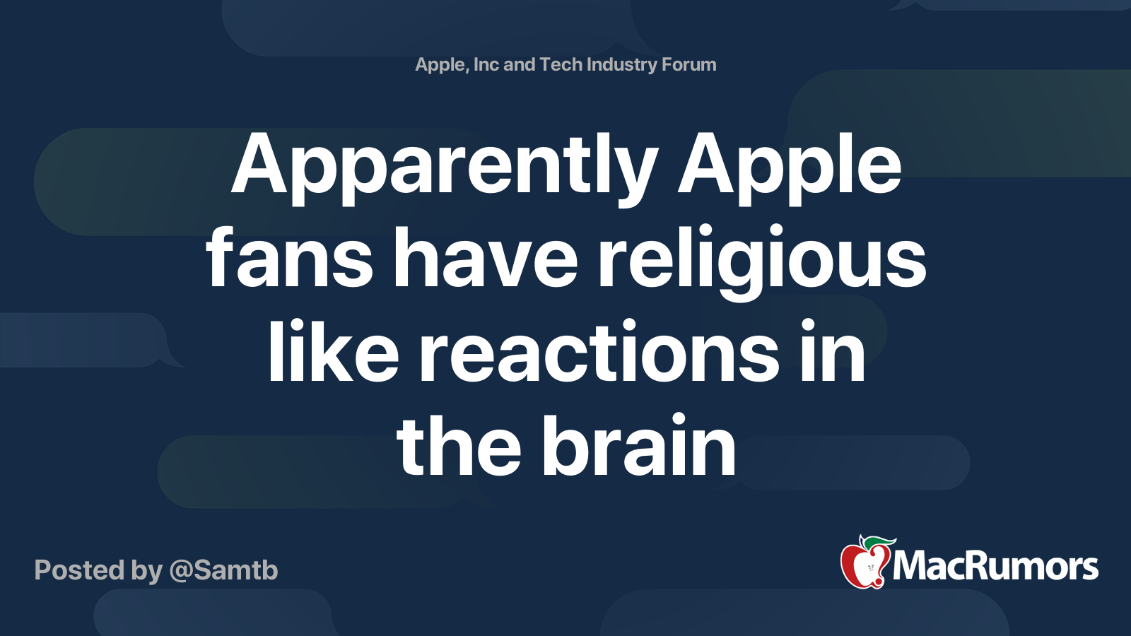 Apparently Apple fans have religious like reactions in the brain ...