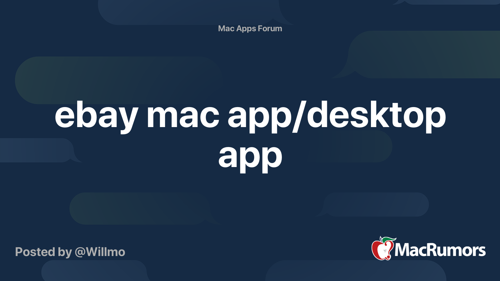 ebay mac app/desktop app | MacRumors Forums