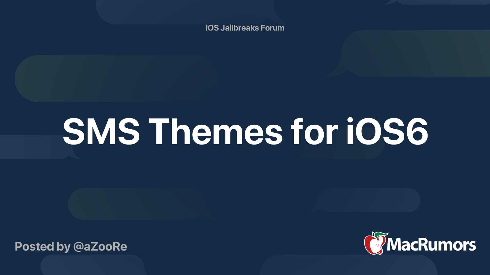 SMS Themes for iOS6 | MacRumors Forums