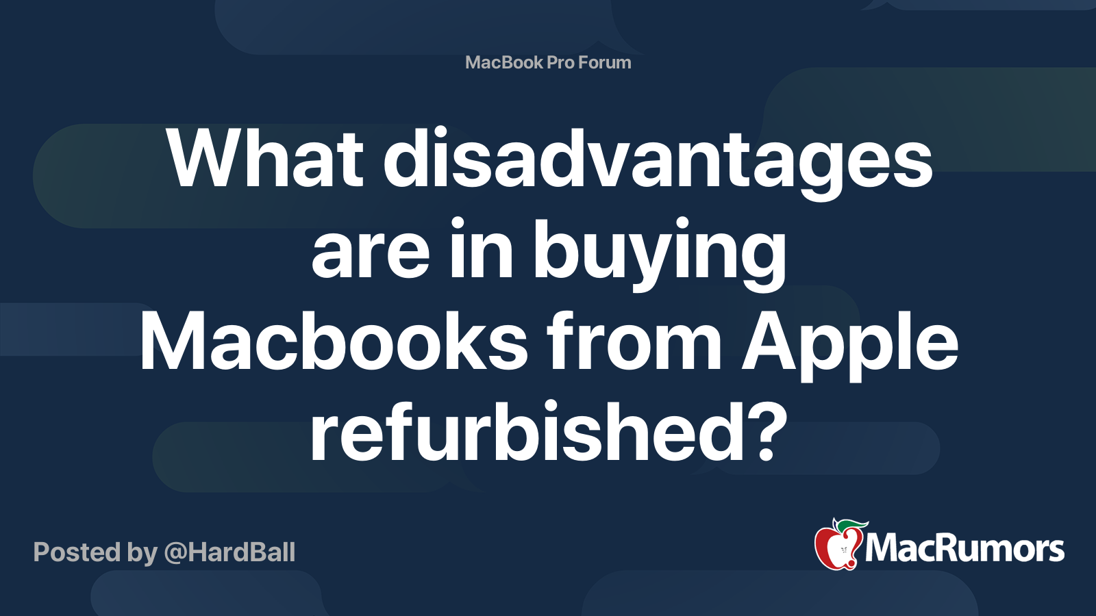 What disadvantages are in buying Macbooks from Apple refurbished ...