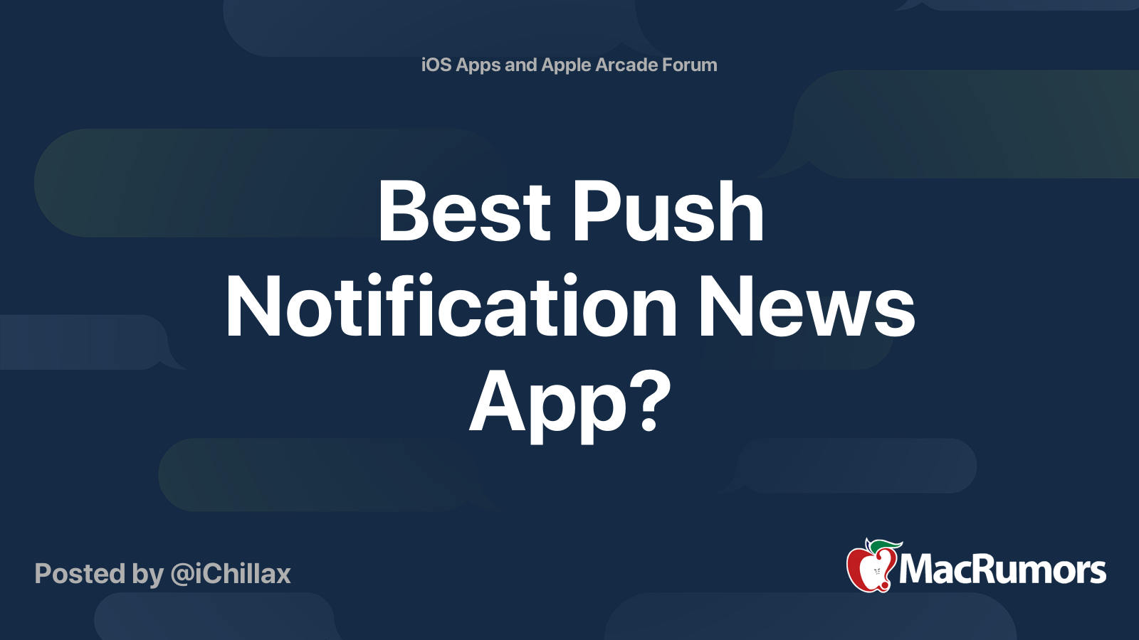 Best Push Notification News App? | MacRumors Forums