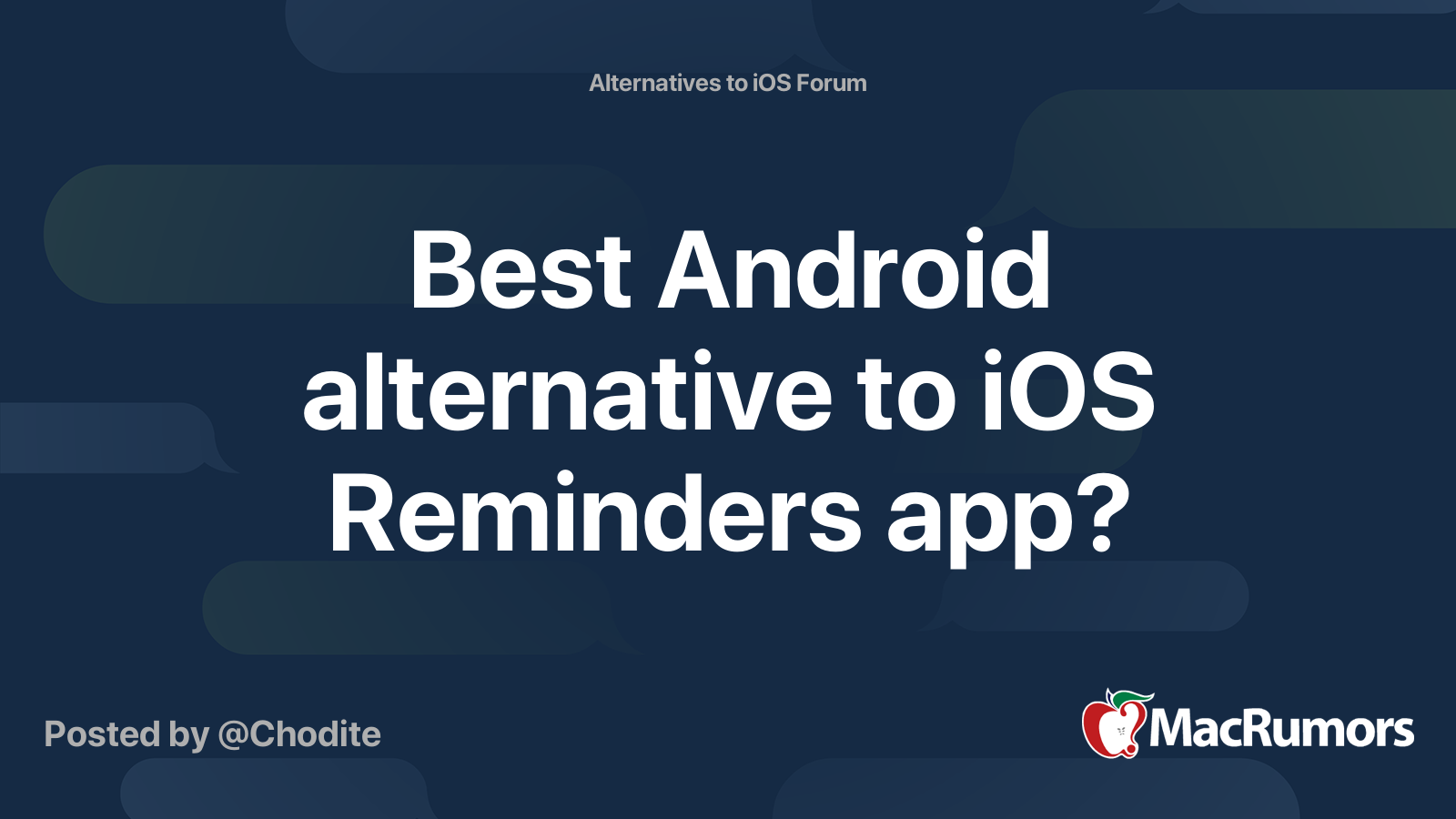 Best Android alternative to iOS Reminders app? | MacRumors Forums