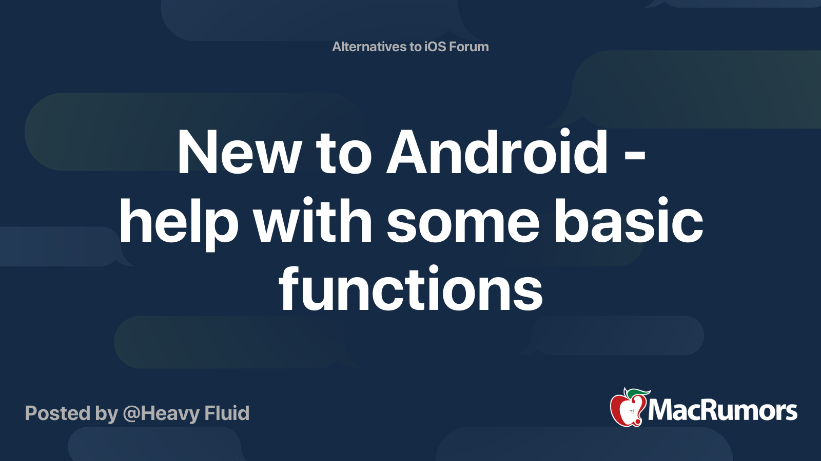 New To Android Help With Some Basic Functions Macrumors Forums 
