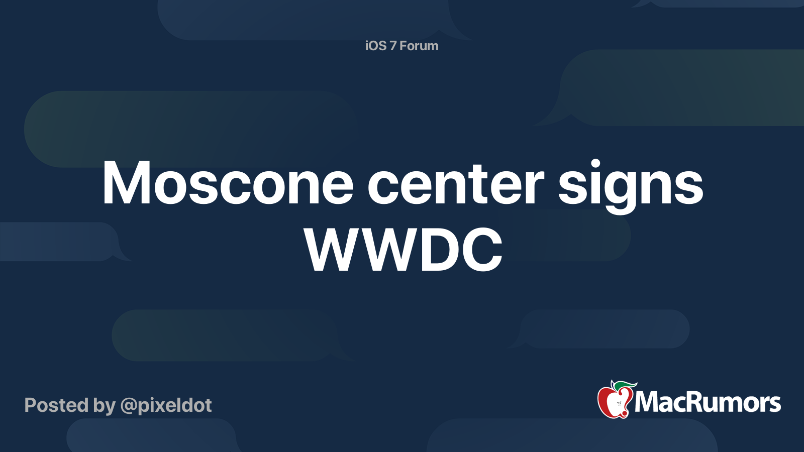 Moscone center signs WWDC | MacRumors Forums