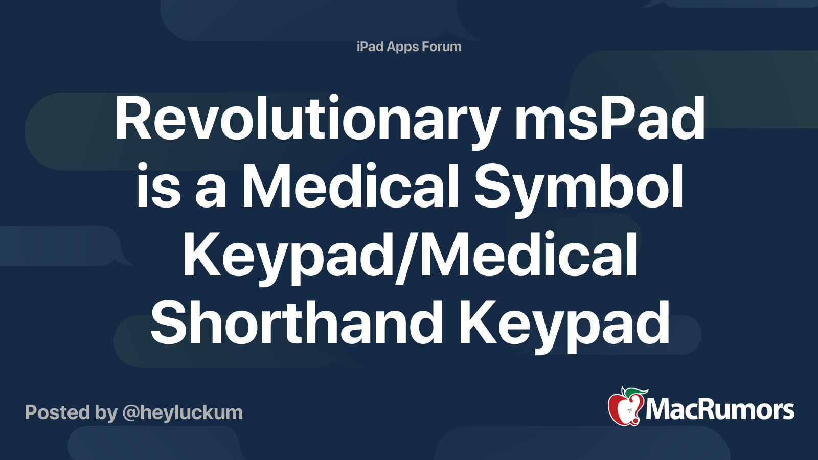Revolutionary msPad is a Medical Symbol Keypad/Medical Shorthand Keypad ...