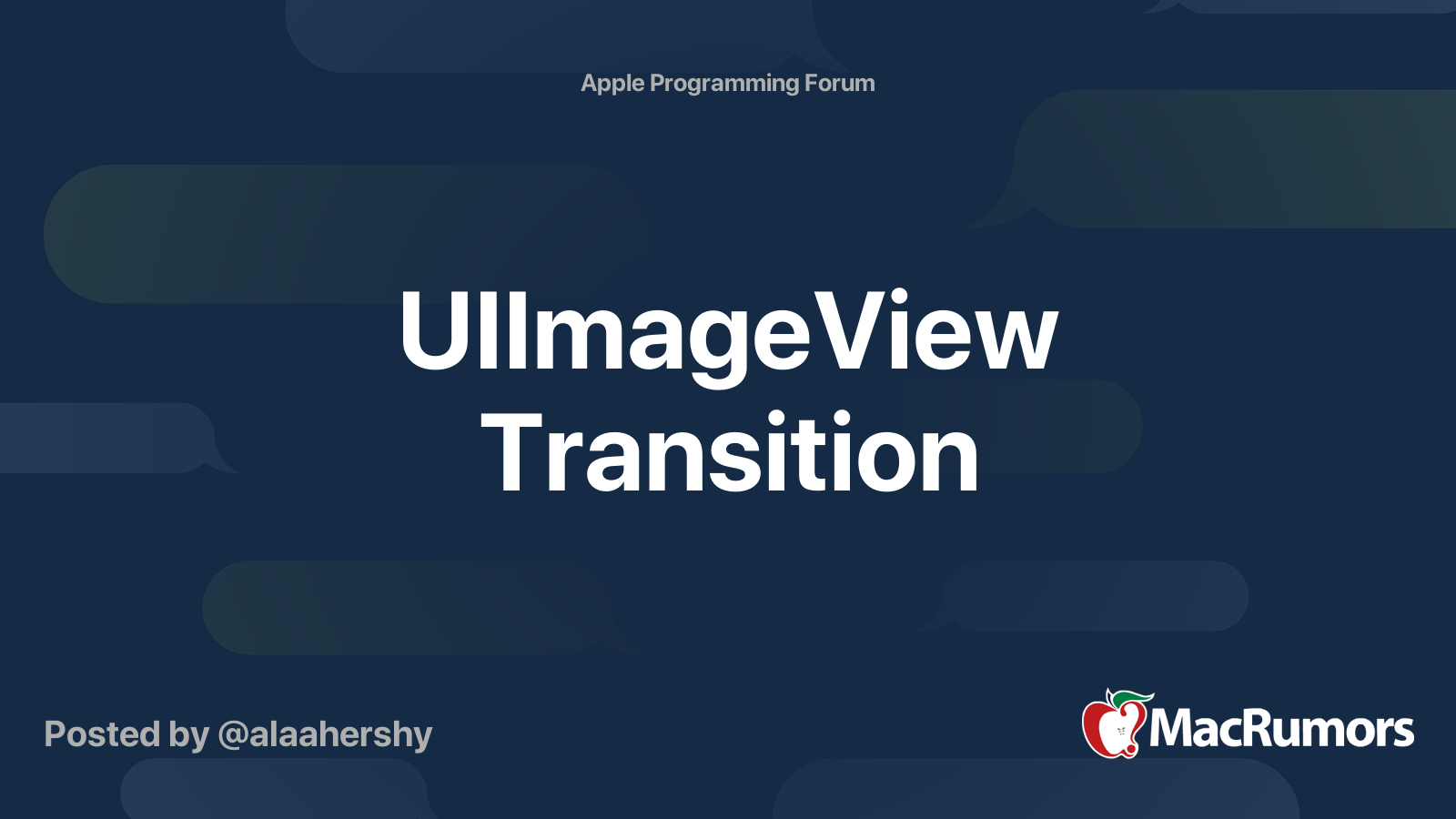 UIImageView Transition | MacRumors Forums