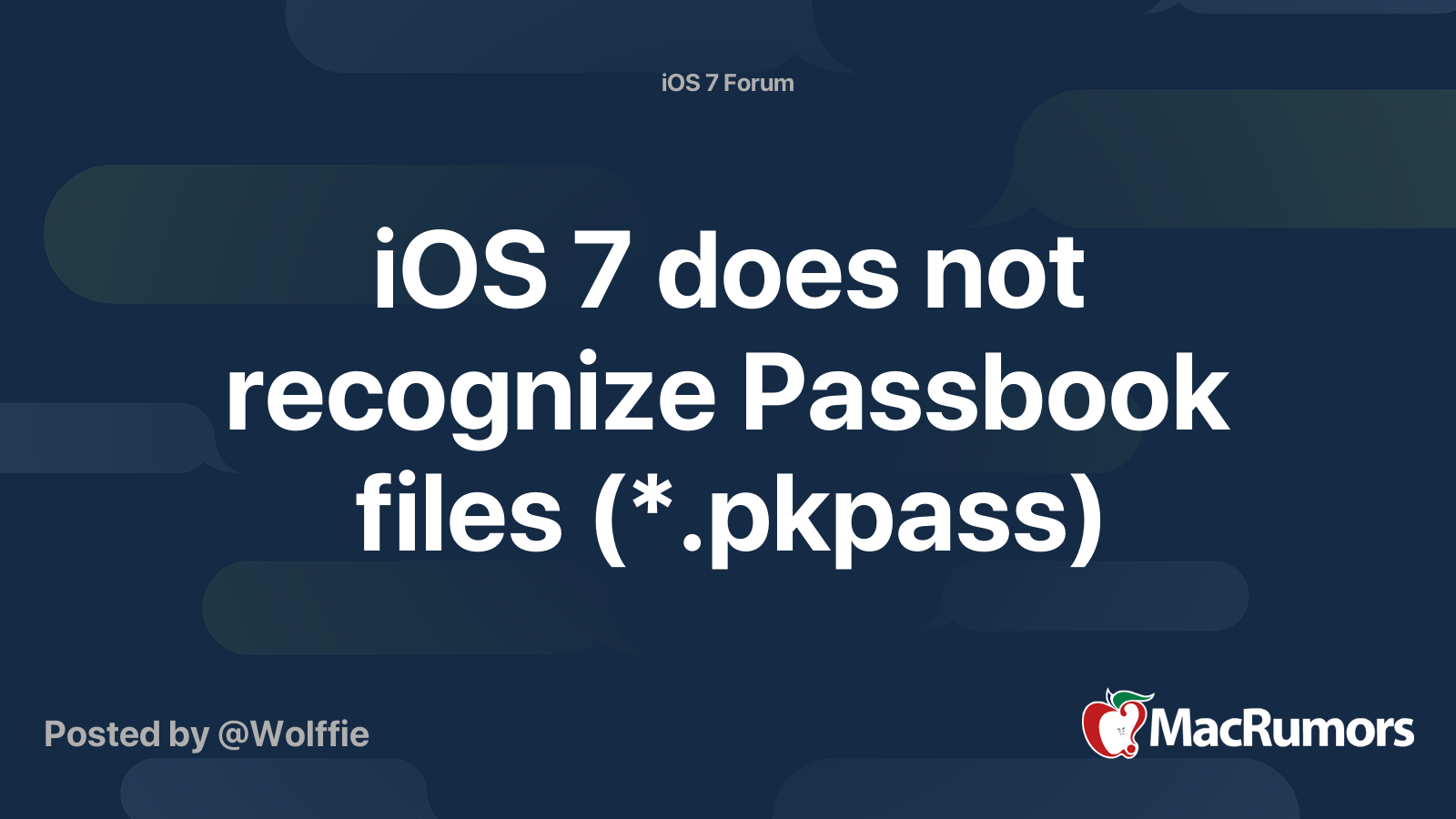 iOS 7 does not recognize Passbook files (*.pkpass) | MacRumors Forums
