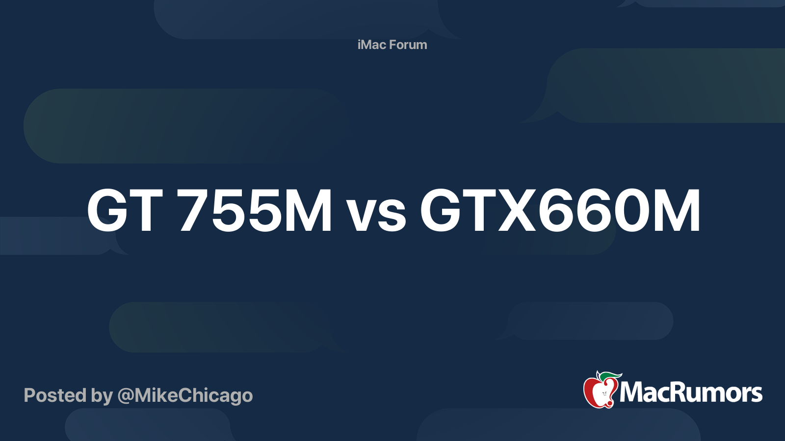 GT 755M vs GTX660M | MacRumors Forums