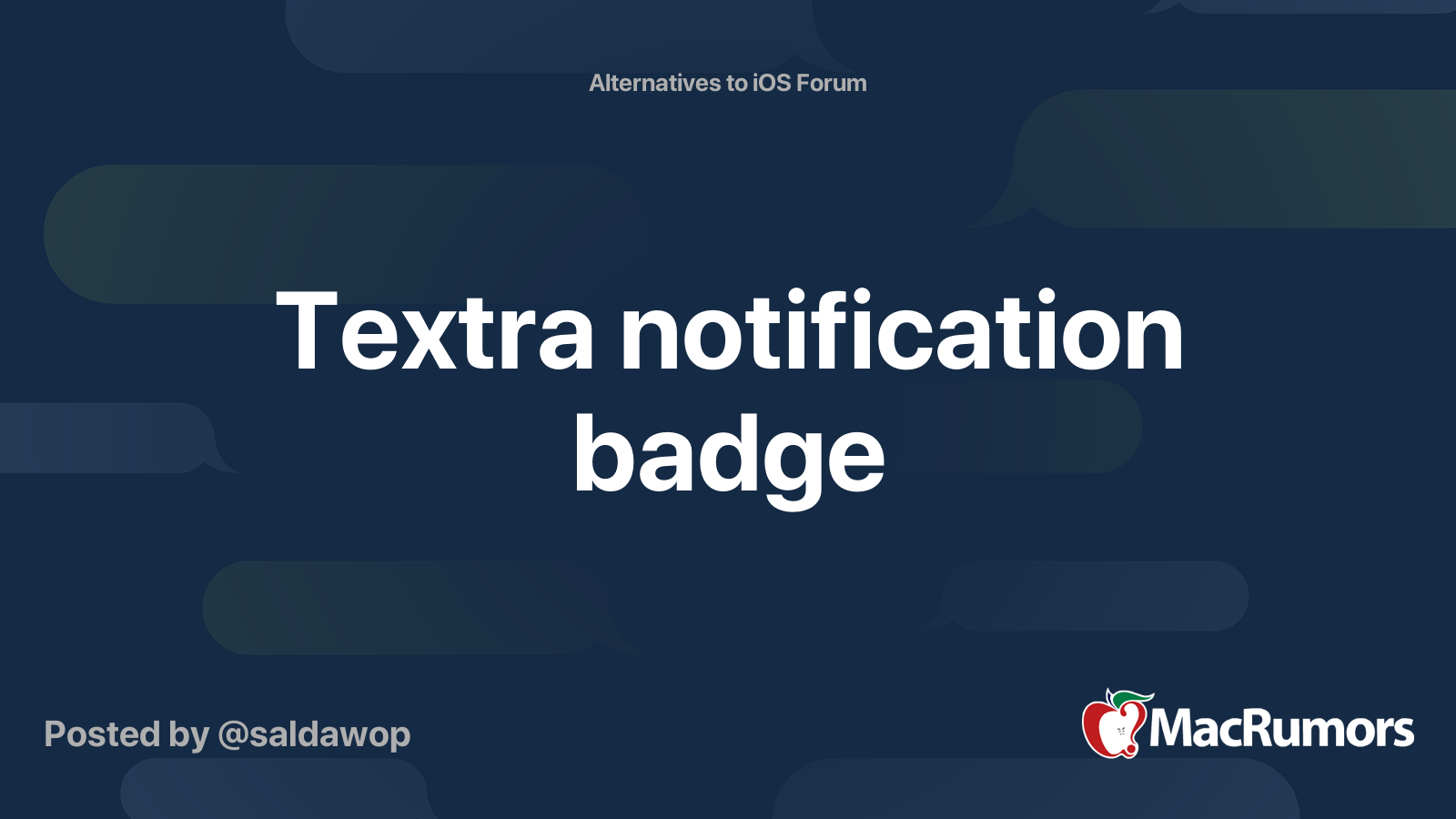 Textra notification badge | MacRumors Forums