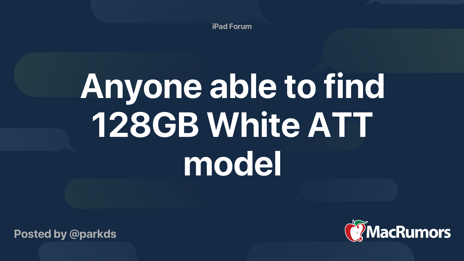 Anyone able to find 128GB White ATT model | MacRumors Forums