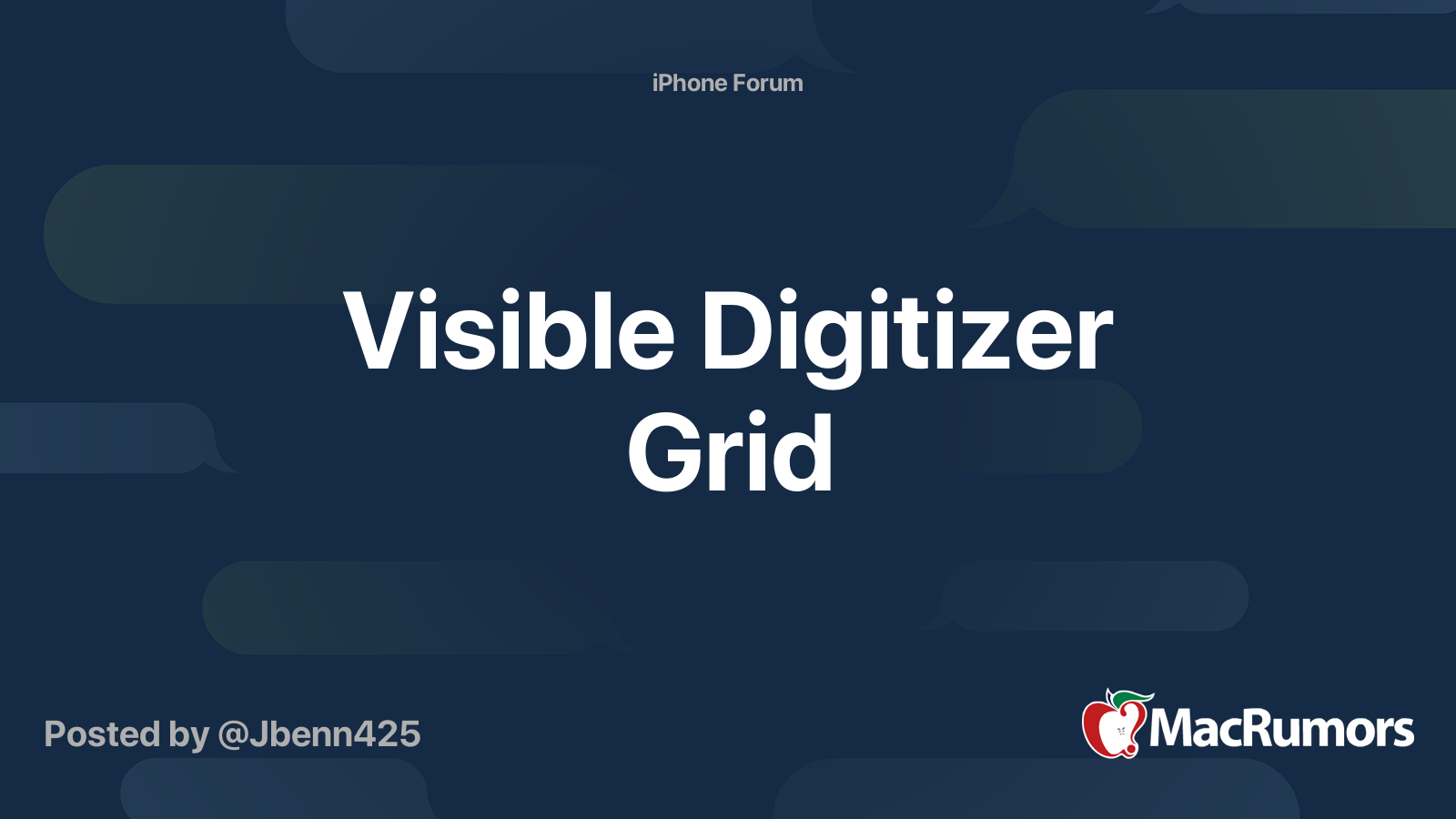 Visible Digitizer Grid | MacRumors Forums