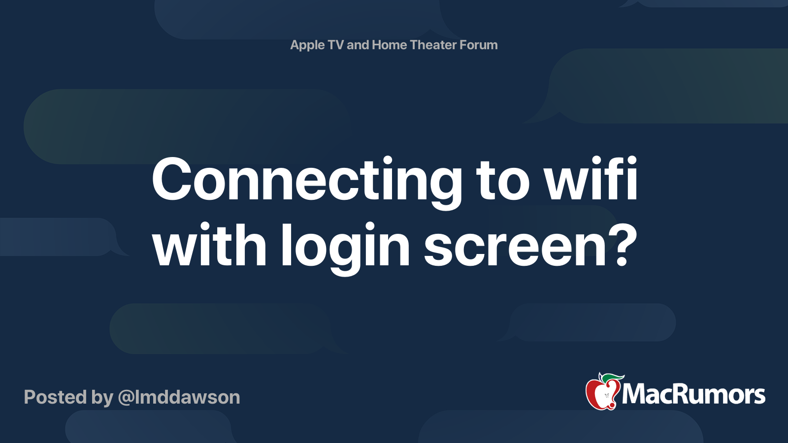 Connecting to wifi with login screen? | MacRumors Forums