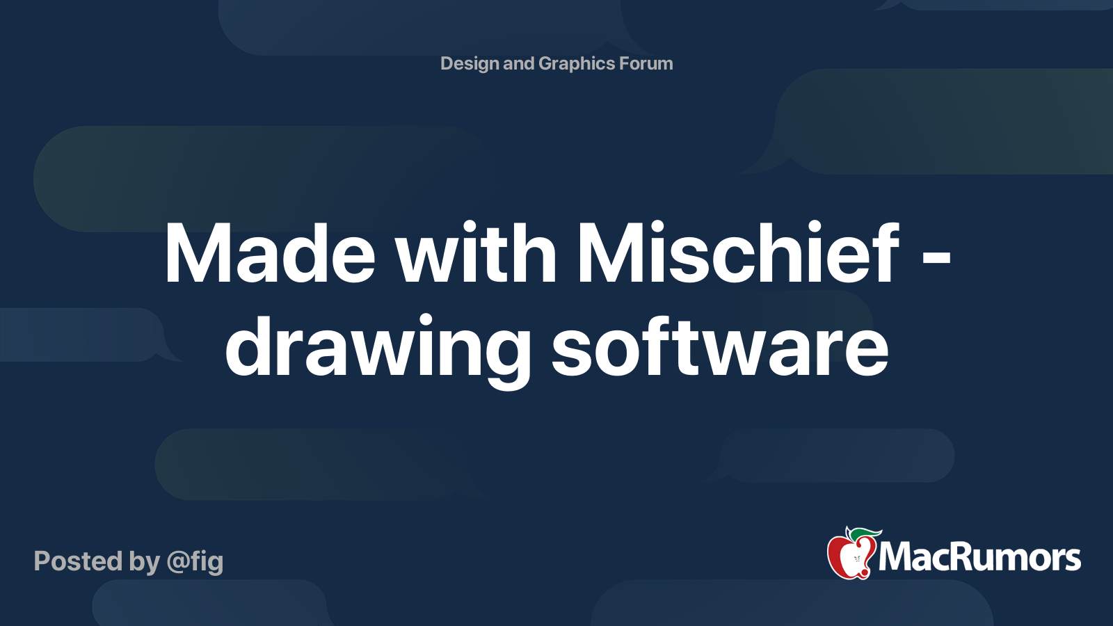 Made with Mischief - drawing software | MacRumors Forums